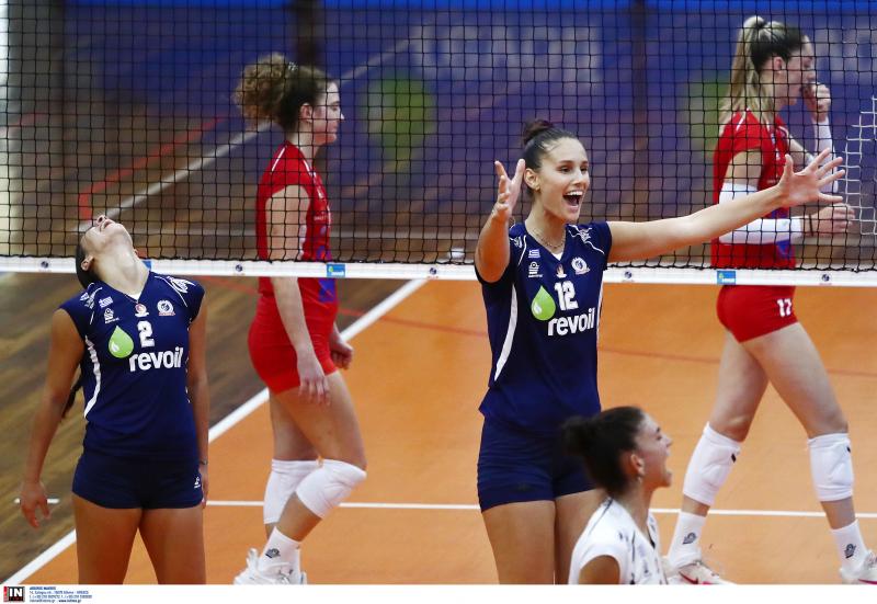 Volley League γυναικών (1η αγωνιστική): Α.Ο. Μαρκοπούλου Revoil - Ο.Φ.Α ...