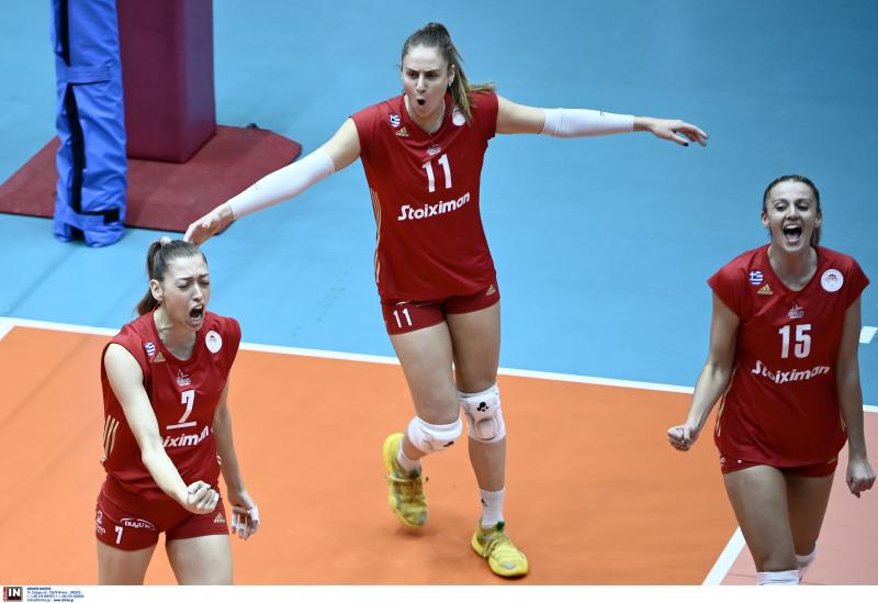 Volley League γυναικών (7η αγωνιστική): Ολυμπιακός Σ.Φ.Π. - Α.Ο ...